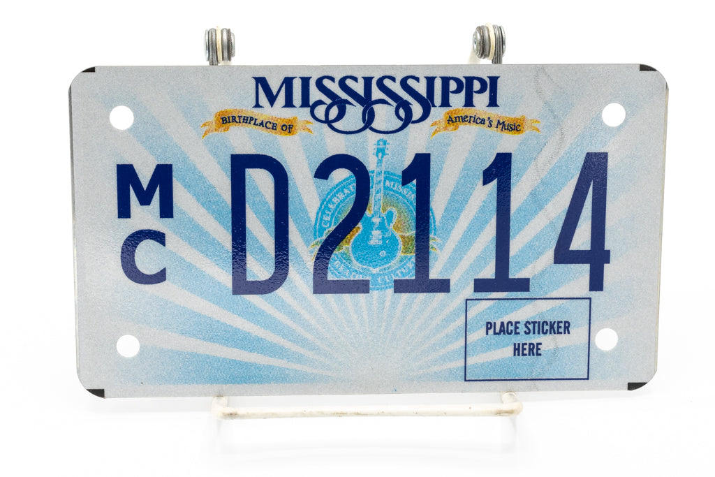 State of Mississippi Motorcycle - License Plate – Brooklyn Woke Vintage